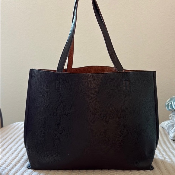 Street Level | Bags | Street Level Reversible Black And Brown Vegan ...